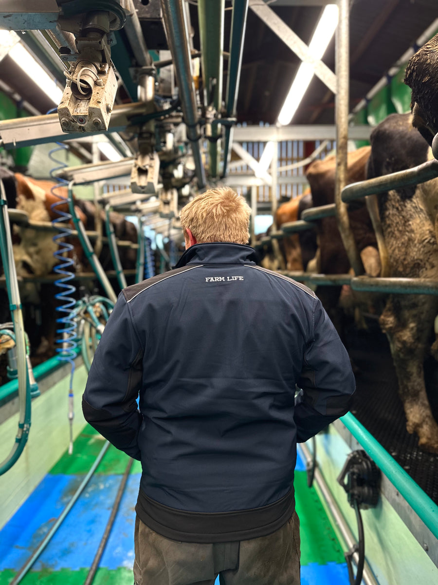 Softshell Jacket - Navy/Black – Tom Pemberton Farm Life