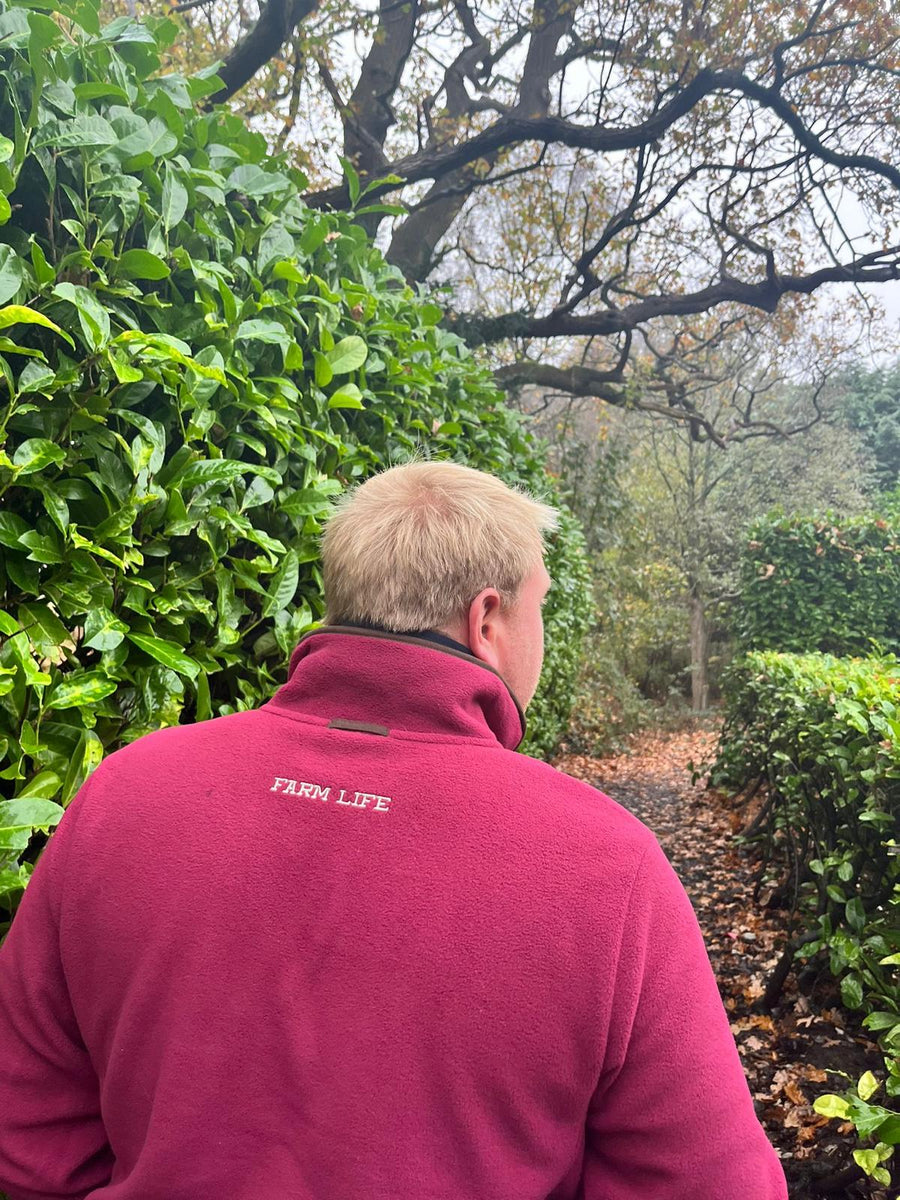 Fleece - Burgundy – Tom Pemberton Farm Life